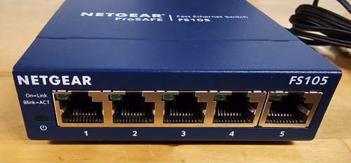 Netgear ProSAFE 5-Port 10/100 Switch FS105 v3 | eBay