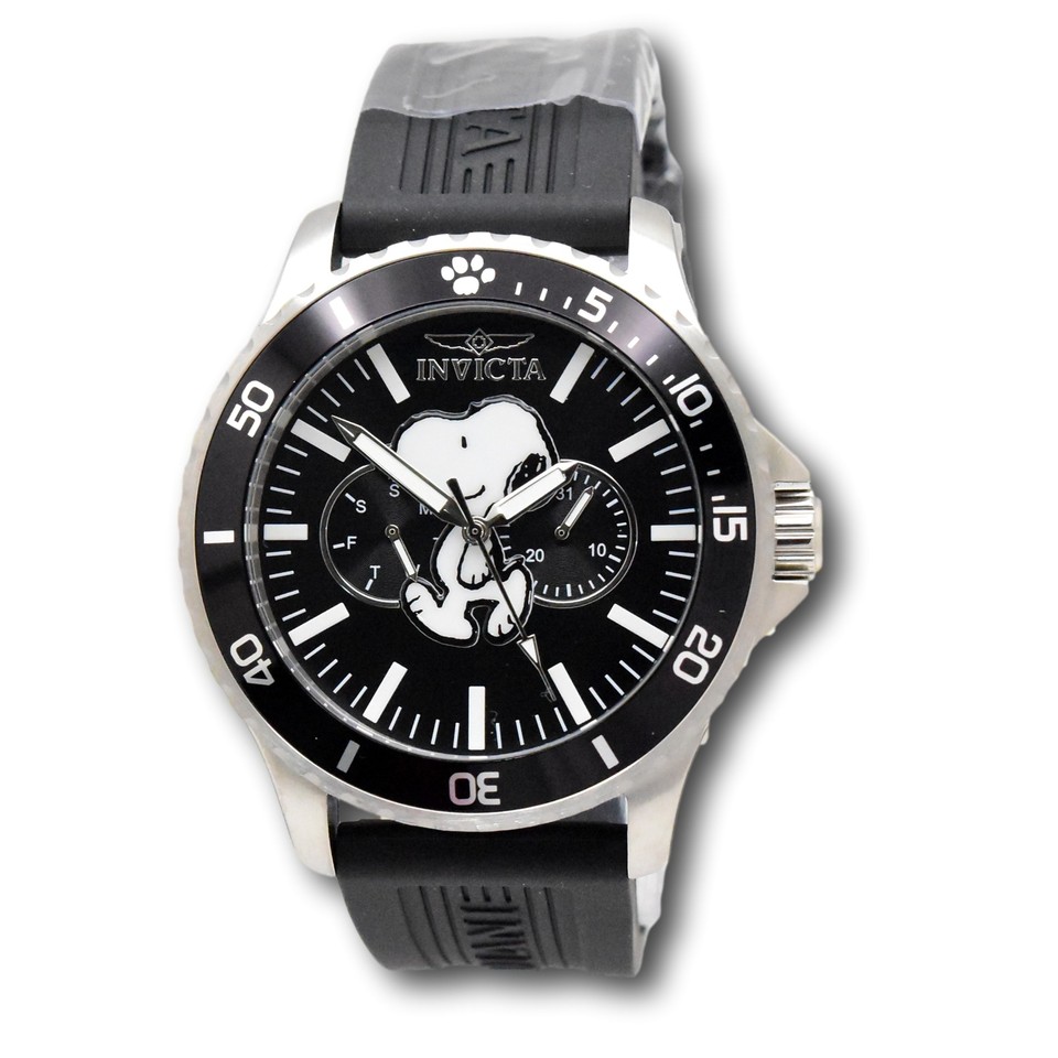 Invicta Character Collection Snoopy Limited Edition Men's 48mm Black ...