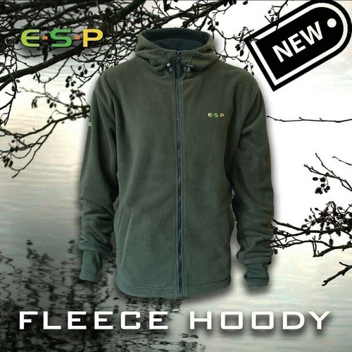 NEW 2022 ESP Full Zip Fleece Hoody Carp Fishing Hoodie New | eBay UK