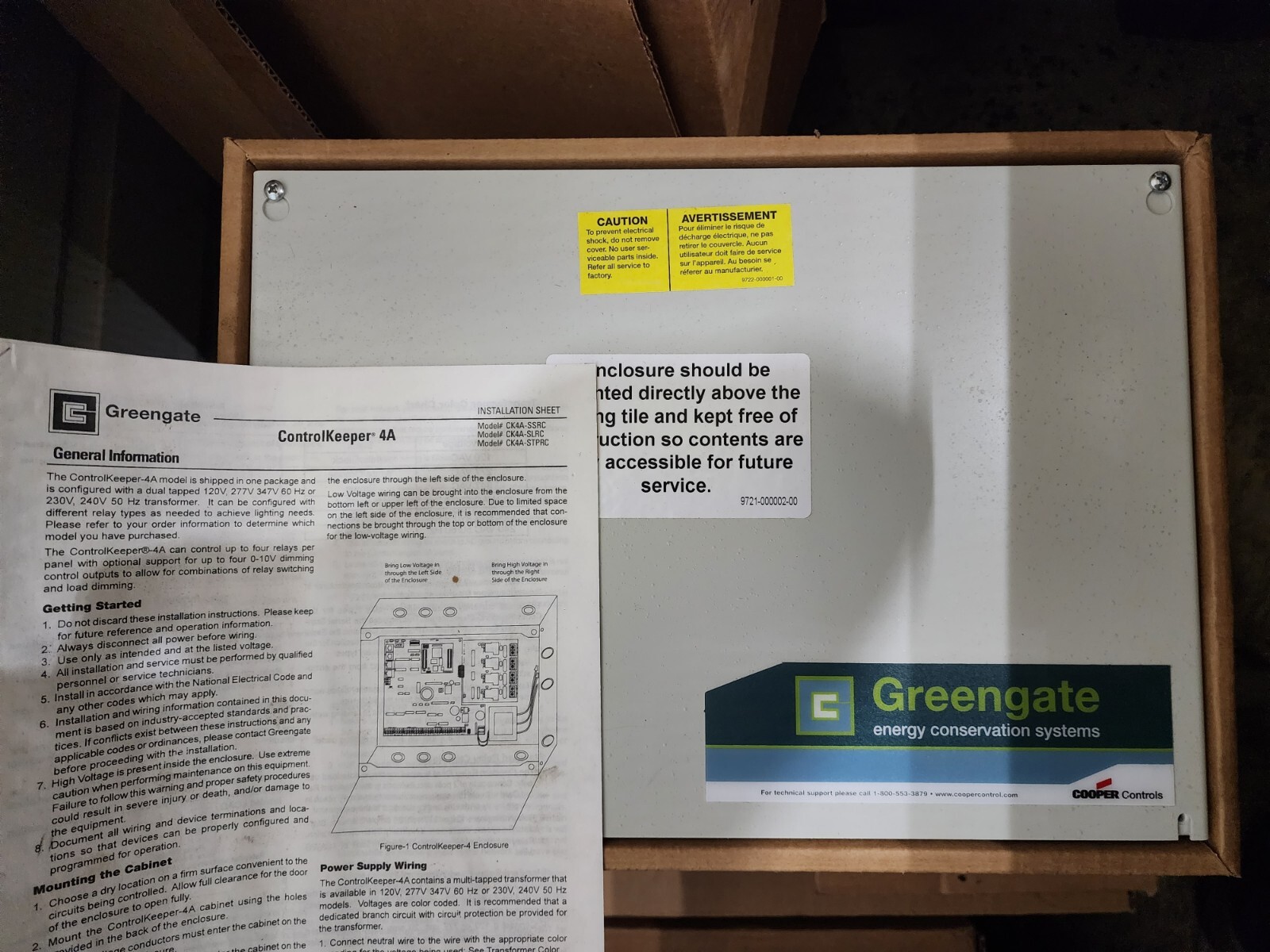 Cooper Controls Greengate Controlkeeper 4A | eBay