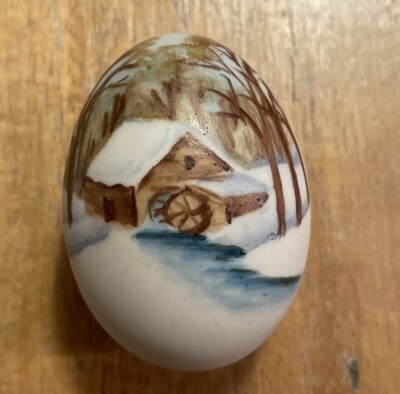 Vintage Roba Ceramic Decorative Egg Bisque Finish Hand Painted 1983 Signed | eBay