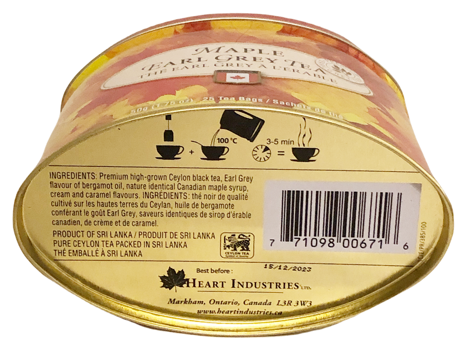 CANADA TRUE Maple Earl Grey Tea 25 Tea Bags 50g | eBay