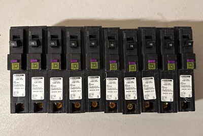 10PCS SQUARE D HOM115PDF HOM115PDFC 15A AFCI/GFCI | eBay