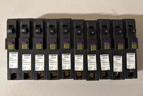10PCS SQUARE D HOM115PDF HOM115PDFC 15A AFCI/GFCI | eBay