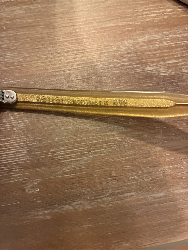 MOSCOT Lemtosh Clear Blonde Frame Green Lenses Sunglasses | eBay