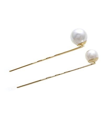 [VINGTAINE] Single pearl U-shaped pin set of 2 simple cute hairpin for ...