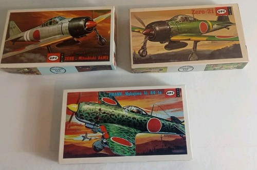 UPC Lot Of 3 Airplane Model Kits 1/72 Zero Zeke Frank CS | eBay