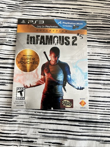 inFamous 2 Sony Playstation 3 PS3. Promo Add On Game No Case, Sleeve ...