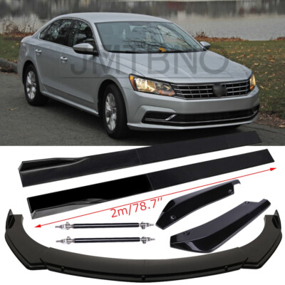 For VW for CC for Passat Front Bumper Lip Spoiler + Side Skirt + Rear ...