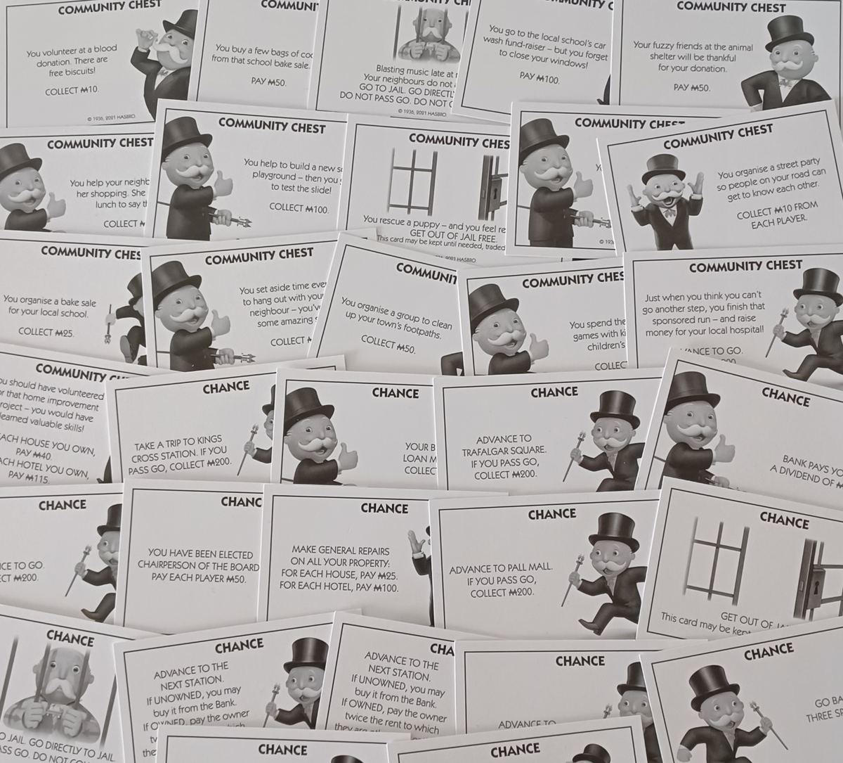 Monopoly Chance Cards Sayings