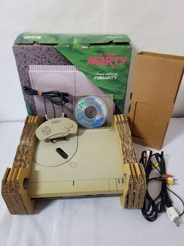 FUJITSU FM TOWNS MARTY Console w/Box AMD 386SX at 16 MHz CD-ROM Tested ...