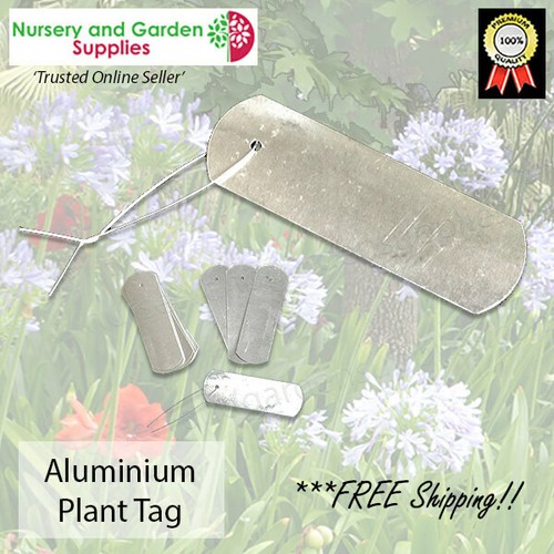 Aluminium Labels - Permanent Tree Tags / Plant Labels with hole and ...