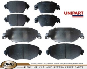 JAGUAR X TYPE UNIPART FRONT AND REAR BRAKE PADS (2001 - 2004) C2S48022 ...
