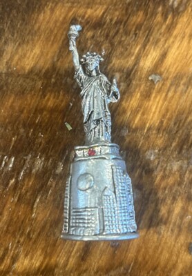 Cci Comstock Creations Pewter Statue Of Liberty Vintage Thimble | eBay