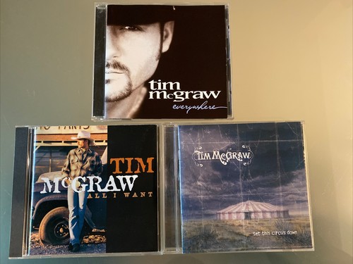 Tim McGraw 3 CD Lot - Everywhere, All I Want, Set This Circus Down VG ...
