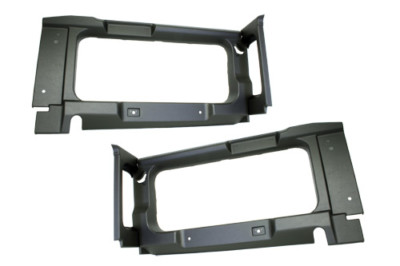 DARK GREY REAR WINDOW SURROUND TRIM KIT CUT OUT FOR LAND ROVER DEFENDER ...