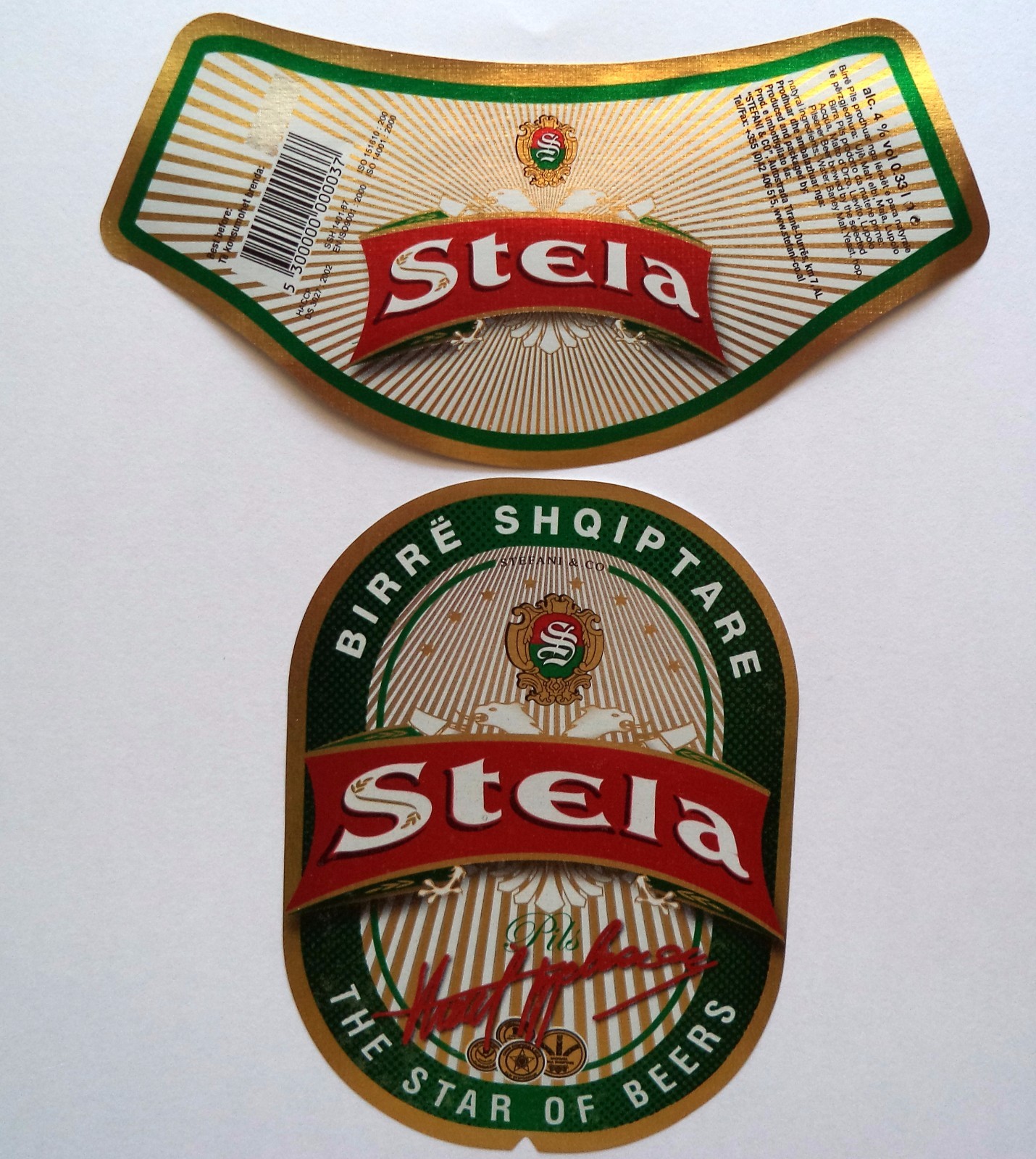 Stela Beer Bottle Label Albania. | eBay