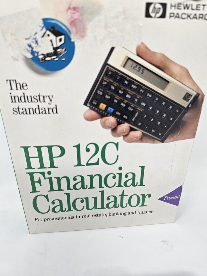 HP 12C Financial Calculator New in box with manuals Mint 886111555413| eBay