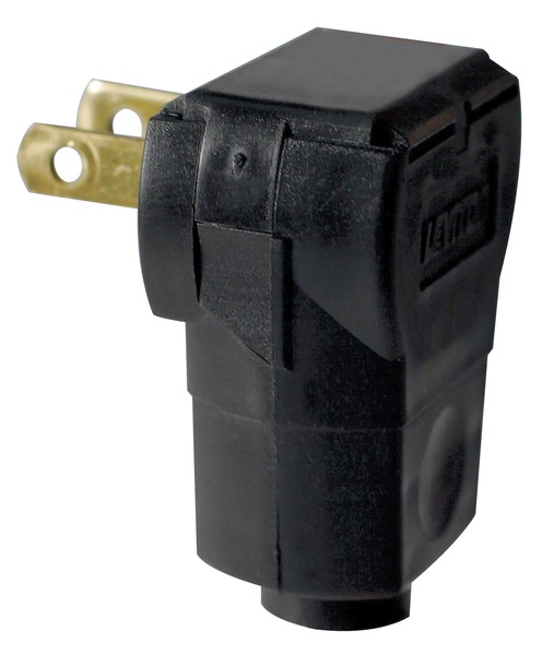 Leviton Black Right Angled Plug End Male 15a 1-15 101an for sale online ...