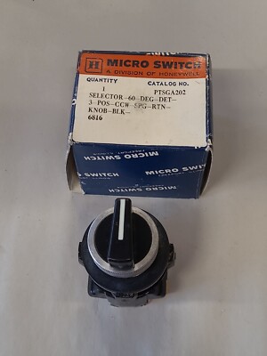 Honeywell Micro Switch PTSGA202 Selector Switch 2 NO 3 Position | eBay