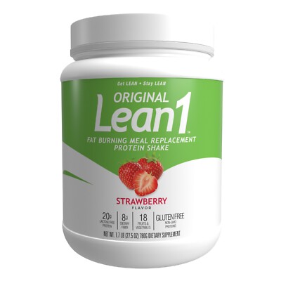 Nutrition 53 Lean 1 Fat Burning Protein Shake, Strawberry Flavor, 15 ...