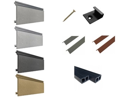 Composite Cladding Boards Smooth Exterior Wall £13 Board batons ...