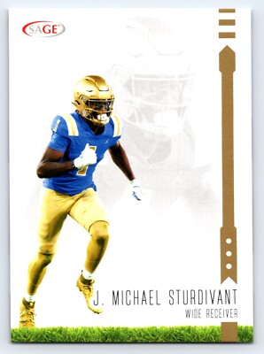 2025 Sage Gold #68 J. Michael Sturdivant UCLA Rookie Card RC Florida ...