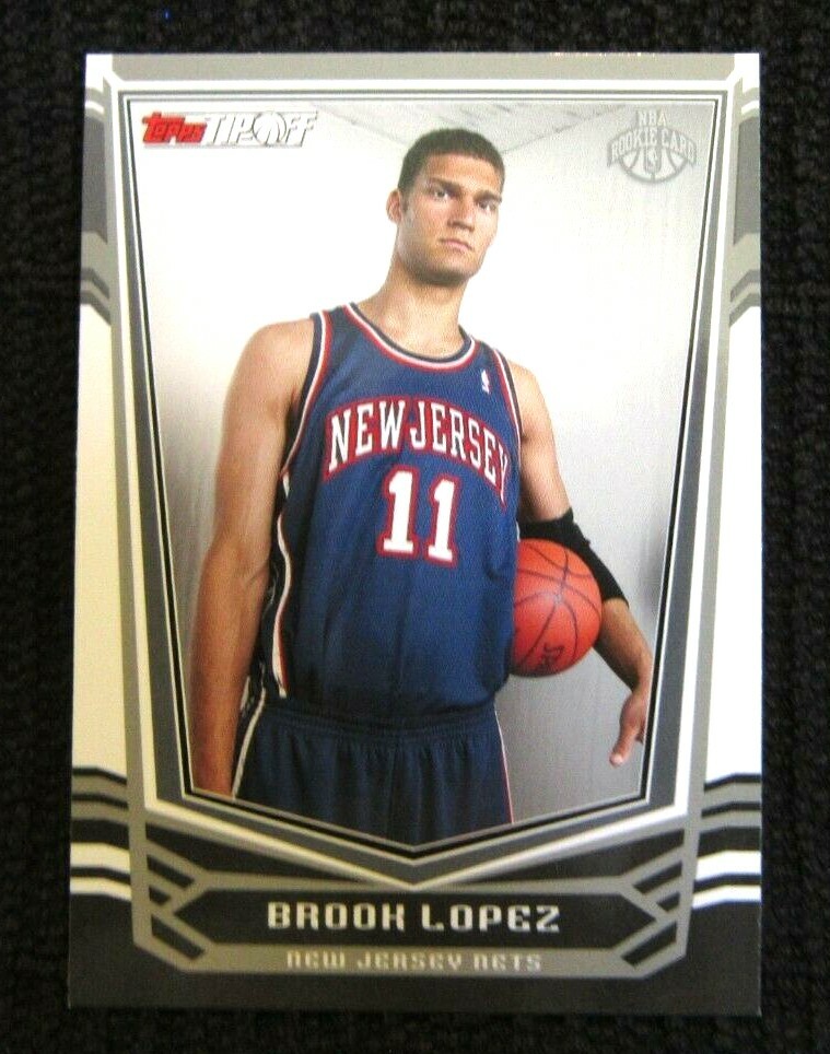 Brook Lopez RC 2008-09 Topps Tipoff Draft Day Pose Rookie Card#120!NJ ...