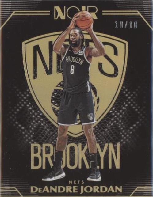 2019-20 Panini Noir - Icon Edition DeAndre Jordan #77 Holo Gold /10 for ...