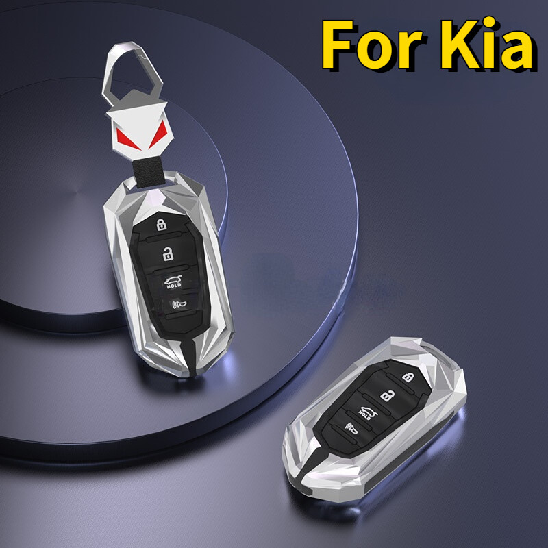 For KIA K9 Cadenza K7 4 Buttons Zinc Alloy Car Remote Key Case Cover ...