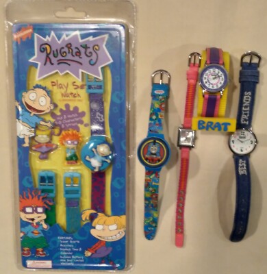 Lot of 5 Brat Rugrats Thomas Tank Engine Train Mudd Watches | eBay