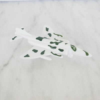 #BV Thunderbolt II Jet Model Toy Vintage Green White | eBay