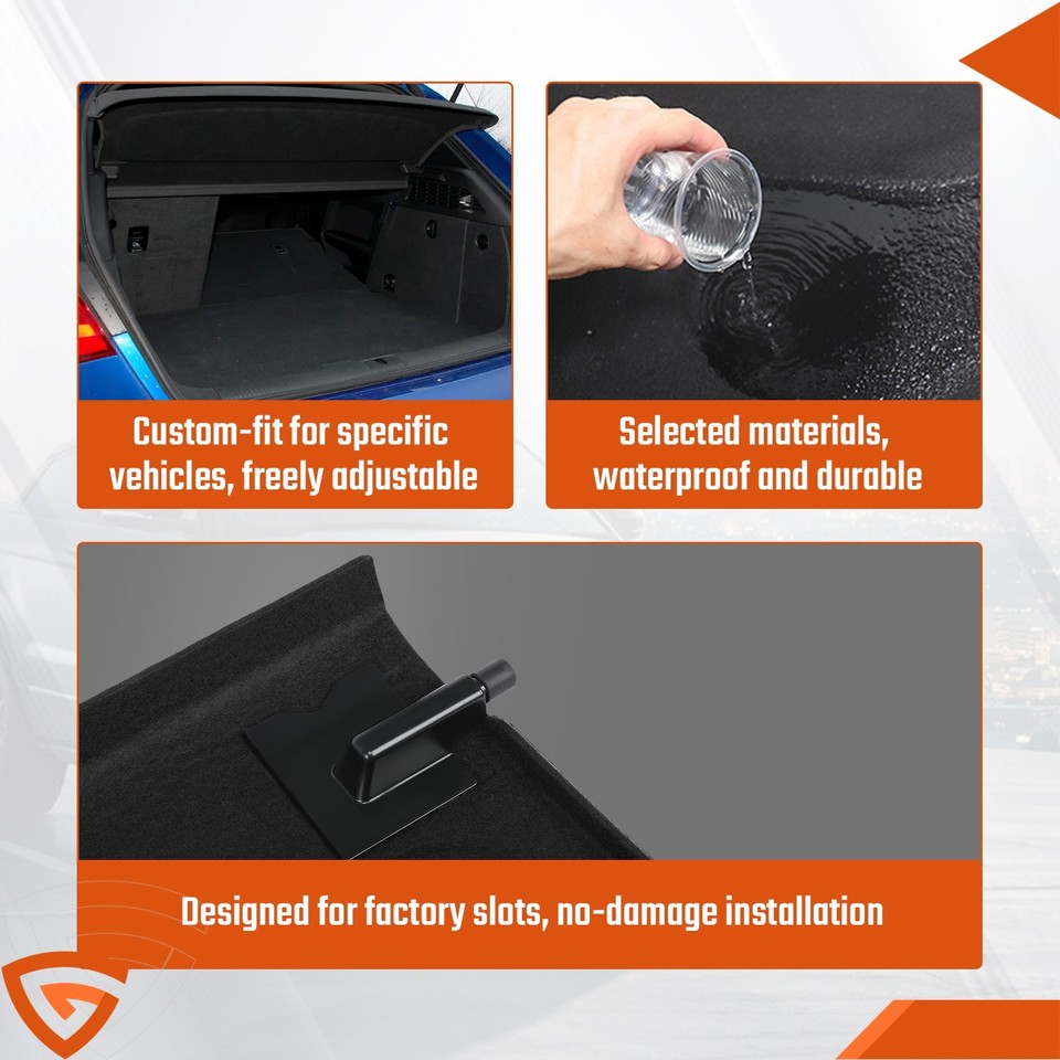 FOR Audi A3/S3 RS3 Hatchback 8V 2013- 2020 Rear Parcel Shelf Boot Load ...