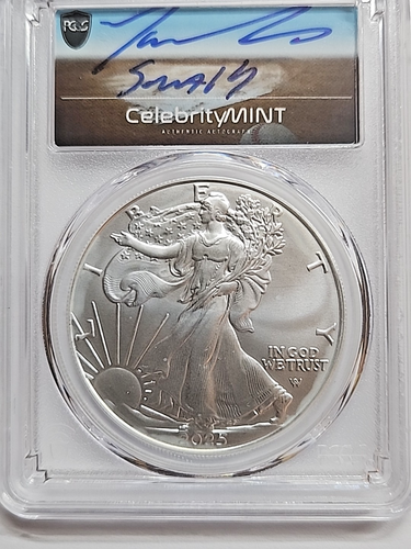 2025 Silver Eagle PCGS BU Hand Signed Label Tom Guiry 'SMALLS' from The ...