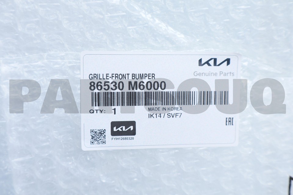 86530M6000 Genuine Hyundai / KIA GRILLE-FRONTBUMPER | eBay