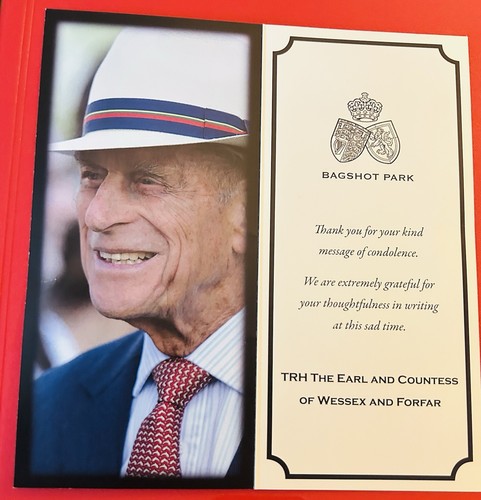 Prince Edward & Sophie Card- Sent Following Death Of Prince Philip | eBay