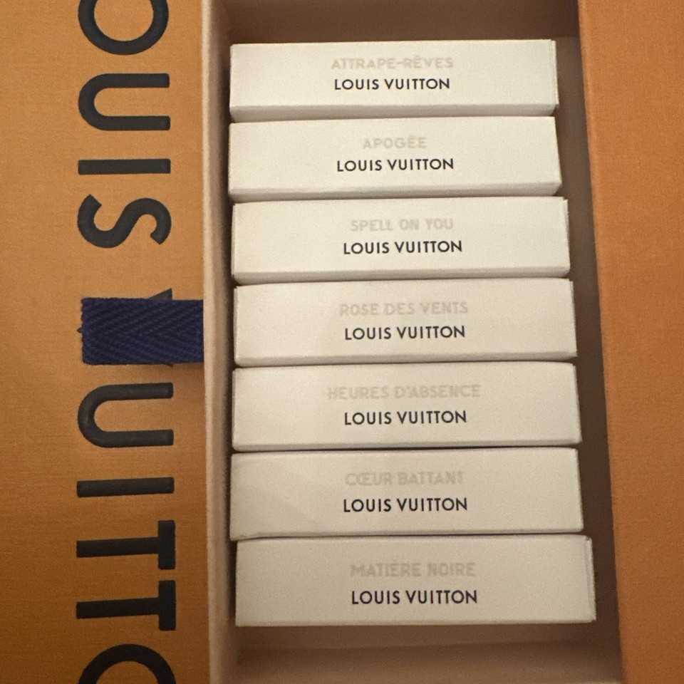 Louis Vuitton sample Set 7-2 ml Perfume LV gift box + LV gift card + LV ...