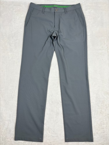 Bonobos Golf M-Flex Highland Pants Mens 33x34 (33x32) Gray Slim Stretch Vented | eBay