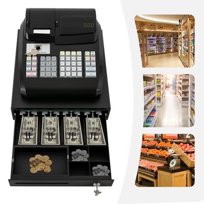 Electronic POS System Cash Register LED Display For Retail W/ Drawer 47 ...