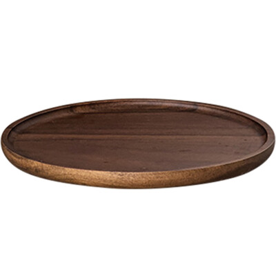 Piatto di legno rotondo in legno che serve vassoio dessert in legno Hot ...