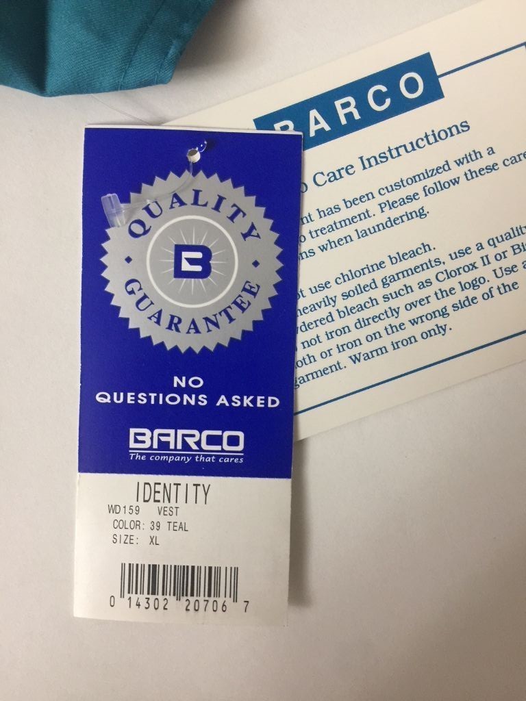 Vintage New Unused Barco Walgreens Logo Uniform Vest Teal Unisex 3X | eBay