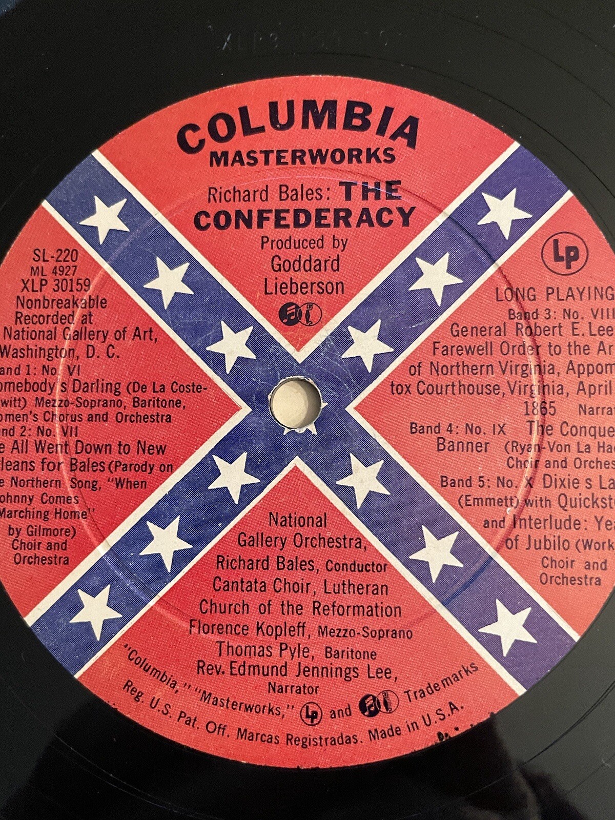 Columbia Records - The Confederacy Music 1861 1865 Richard Bales (LP ...