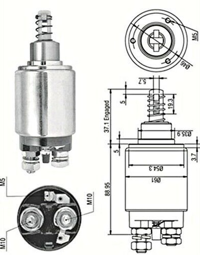 MAGNETI MARELLI Starter Magnetschalter Für ALFA ROMEO OPEL TOYOTA | eBay