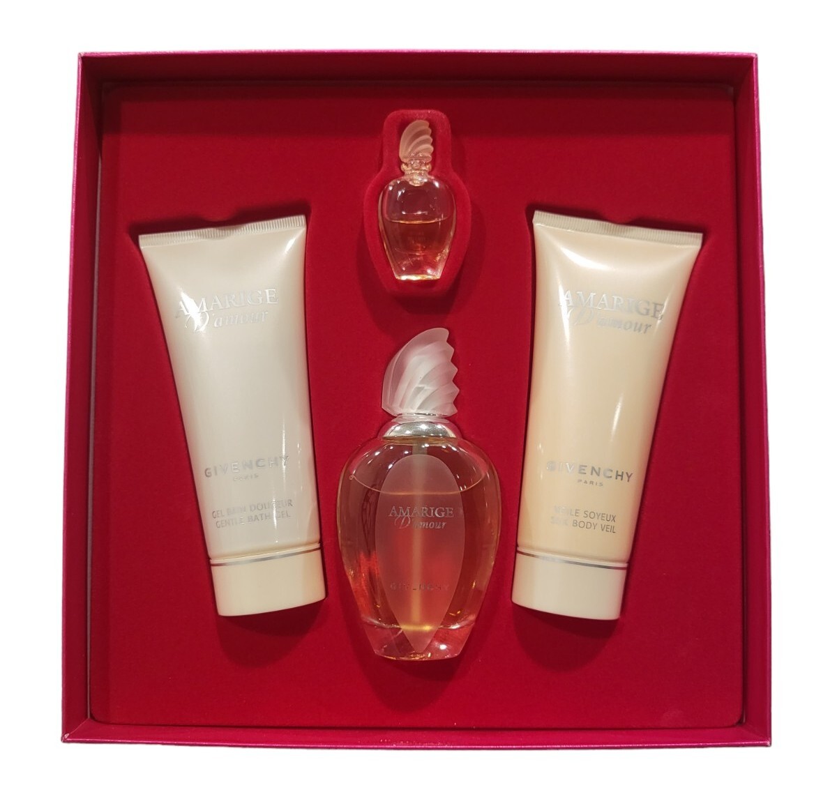AMARIGE D'amour GIVENCHY 1.7oz EDT SPRAY 4PC GIFT SET FOR WOMEN New In ...