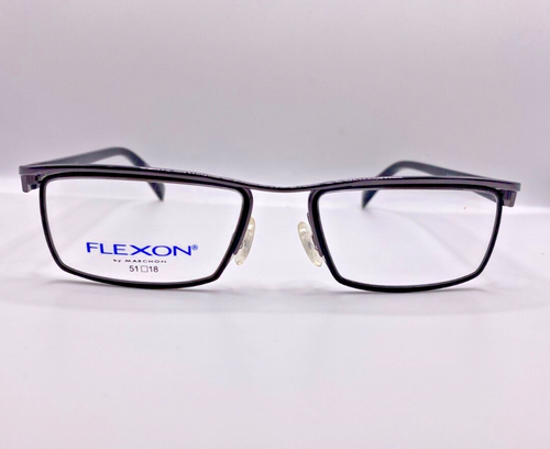 Flexon By Marchon 470 Gunmetal Black Metal Optical Eyeglasses Frame 51-18-140 | eBay