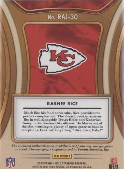 2023 Panini Gold Standard Rashee Rice #RAJ-30 for sale | eBay