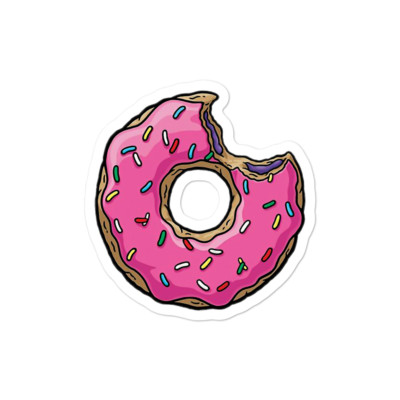 Donut Vinyl Sticker Cartoon Decal | eBay