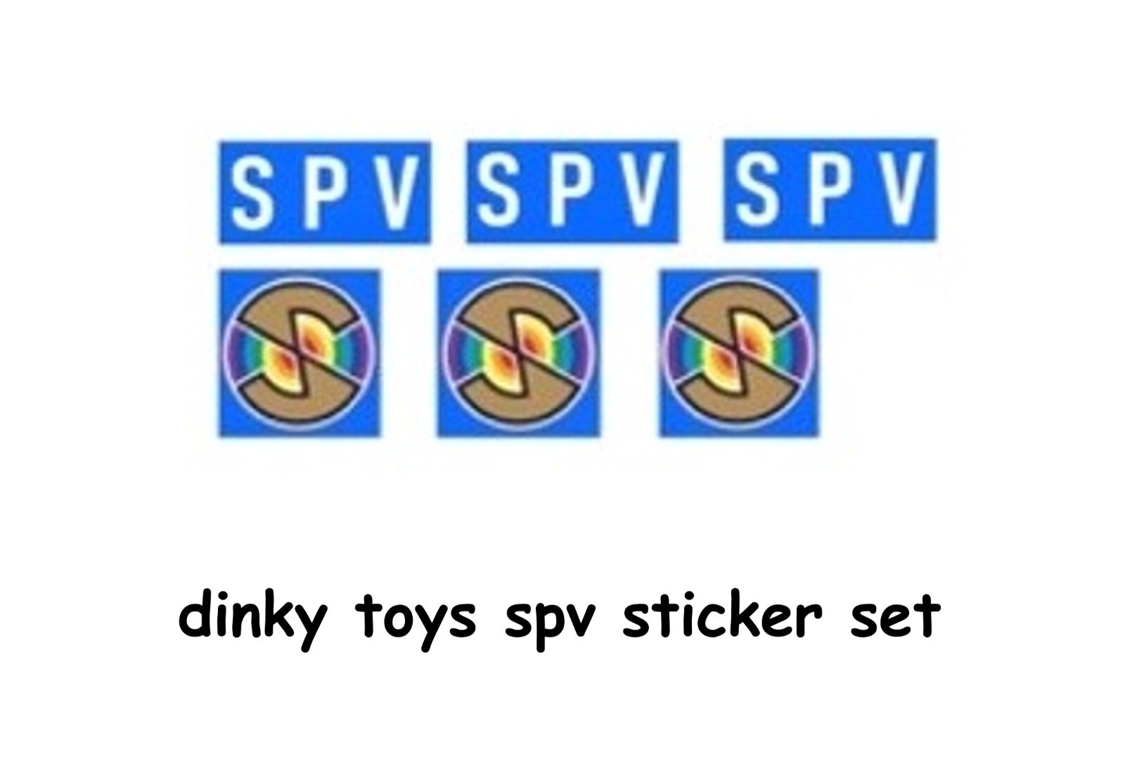 DINKY TOYS SPV STICKER SET | eBay UK