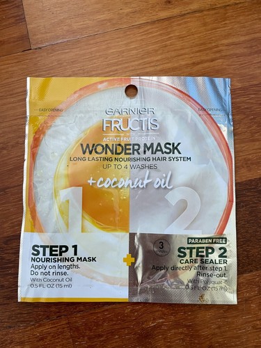 Garnier Fructis 2 Step Coconut Oil Wonder Mask 30ml | eBay Australia