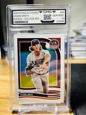 2024 Stars & Stripes Hagen Smith Rookie GMG Graded 10 Gem Mint 💎 RC | eBay